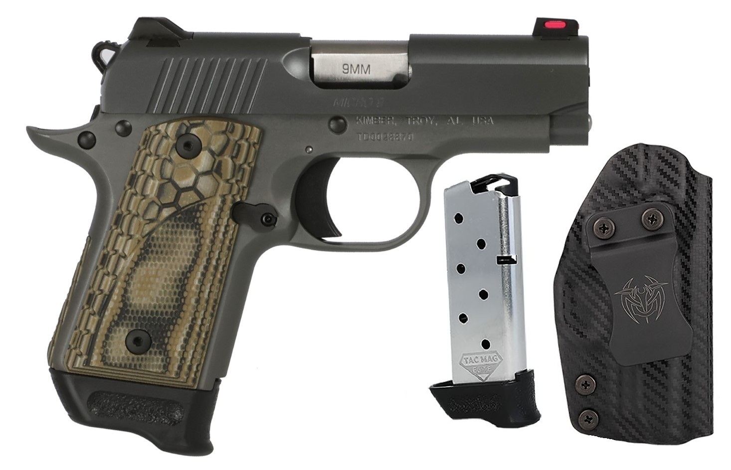 LIPSEYS EXCLUSIVE KIMBER MICRO 9MM BLK/KHX RTC BUNDLE 9mm | FAS Firearms